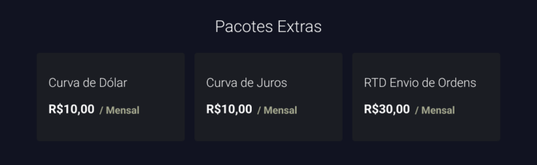 Pacotes e Funcionalidades - Plataforma Fast Trade